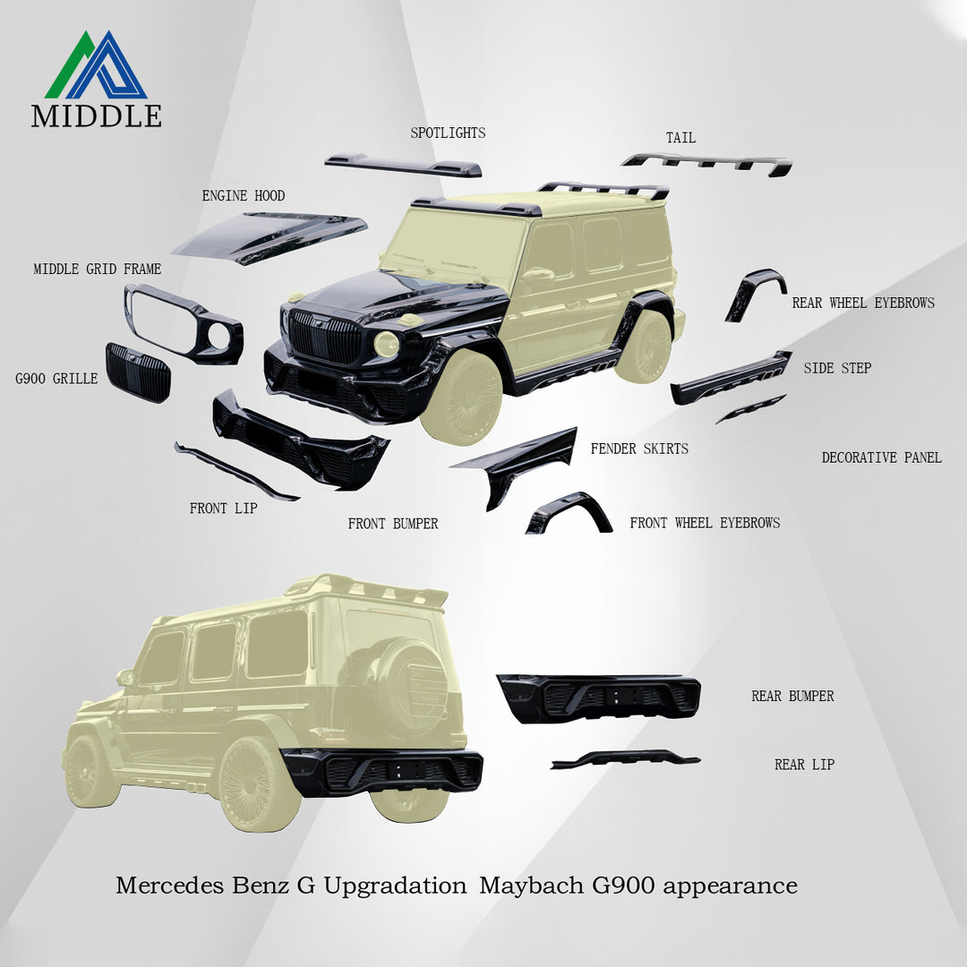 G900 Maybach body kit for G class W464 – Middle
