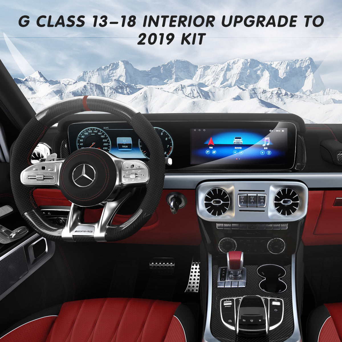 G CLASS 13-18 Interior Upgrade to 2019 Kit – Middle